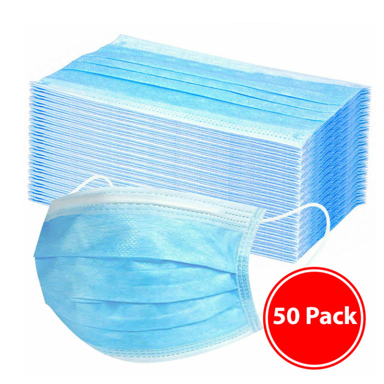 3 Ply Safety & Protective Face Mask (50-pack) - MediWise